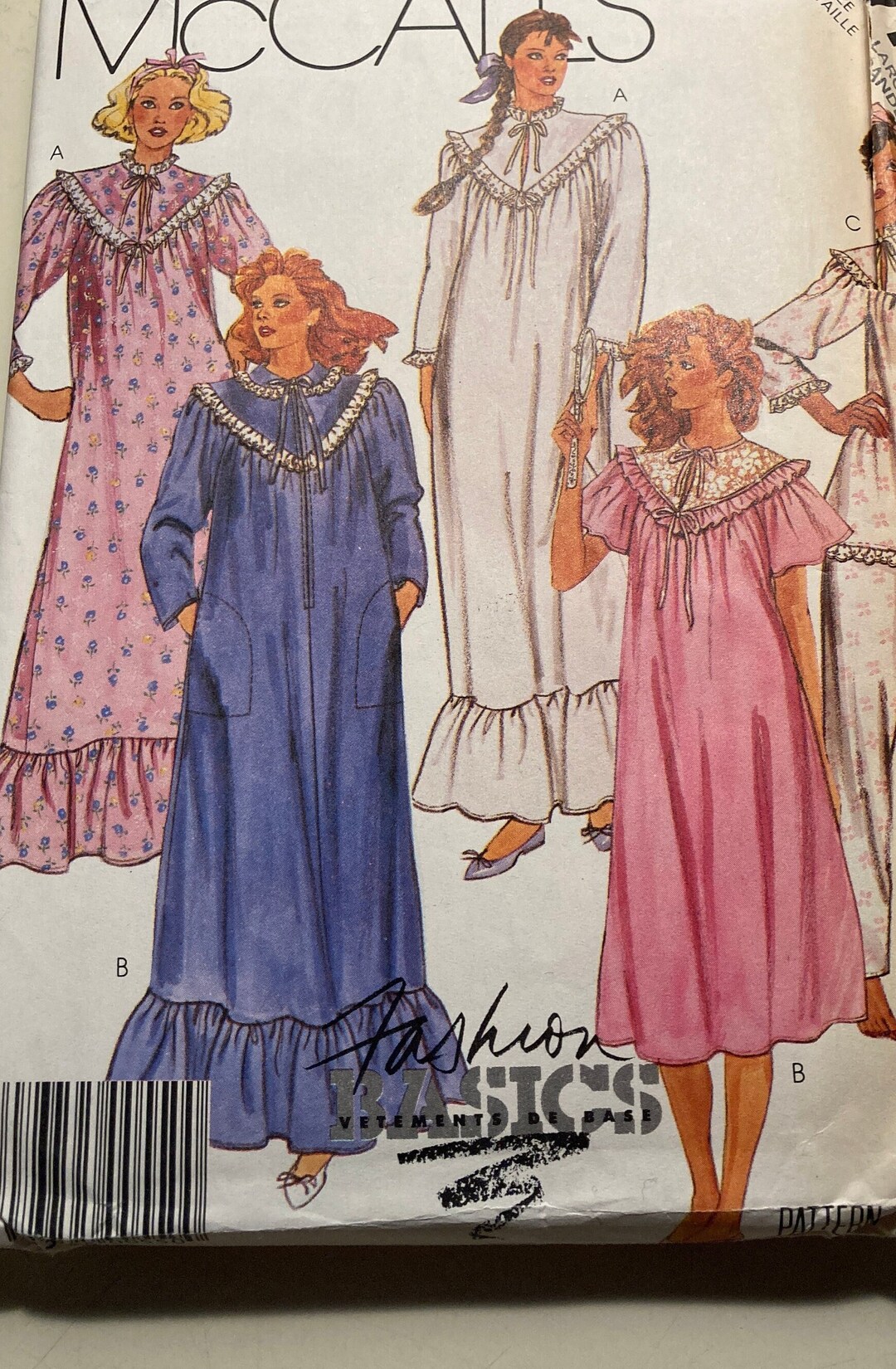Vintage 1980's Mccall's 2778 Sewing Pattern Size Large 18-20 Bust 40-42 ...