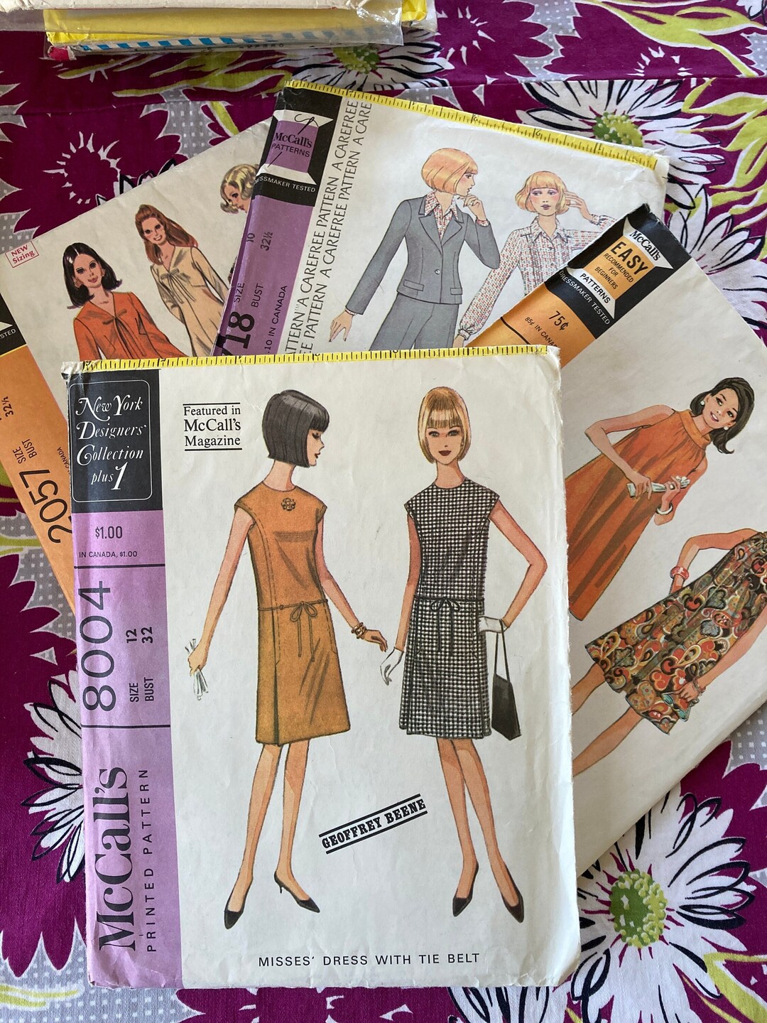Vintage 1970's Mccall's 3718 or 2057 or 8004 or 8826 Sewing Pattern ...