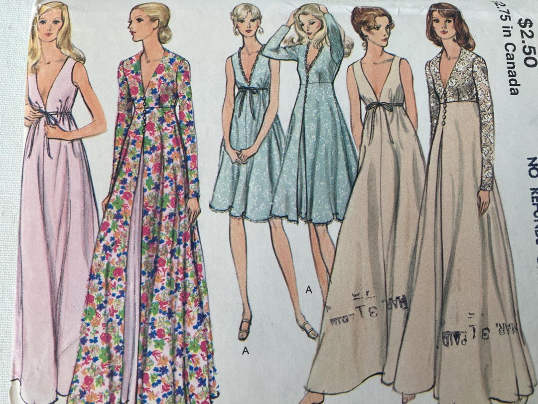 Vintage 1970s Vogue 8171 Sewing Pattern Size 10 Bust 32.5 - Etsy
