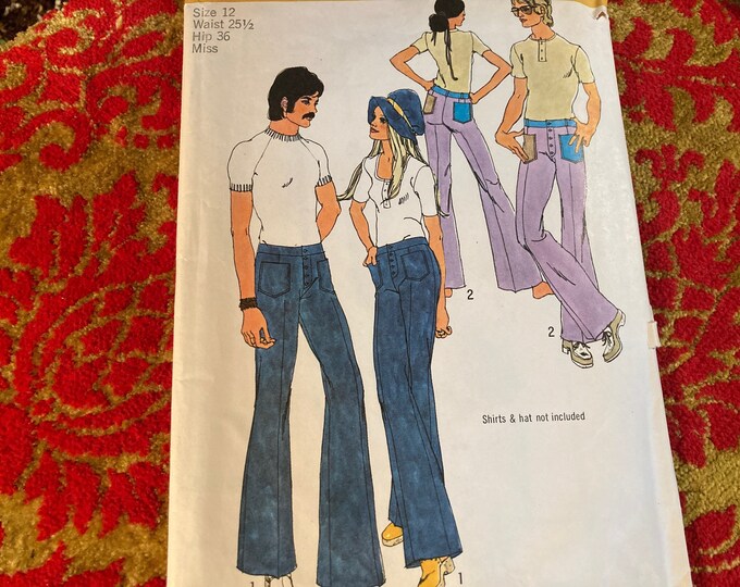 Vintage 1970s Simplicity 9483 Sewing Pattern Waist 25.5 - Etsy