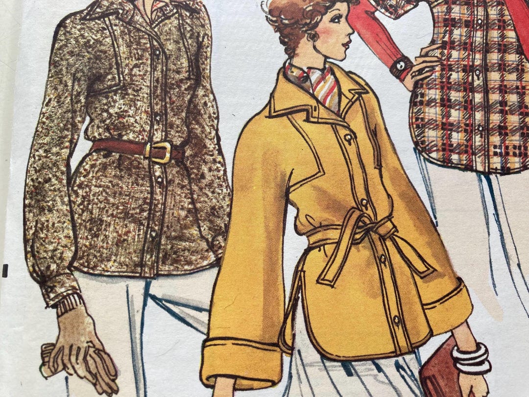 Vintage 1970's Vogue 8672 Sewing Pattern Size 12 Bust 34 FF - Etsy