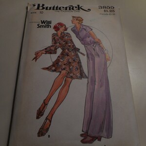 Vintage 1970's Butterick 3855 Willi Smith Blouse, Pants and Skirt ...