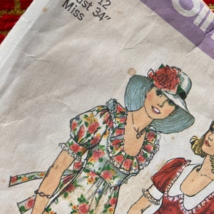 Vintage 1970s Simplicity 6279 Sewing Pattern Size 12 Bust 34 or Size 14 ...