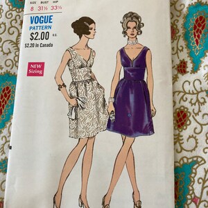 Vintage 1970s Vogue 7642 Sewing Pattern Size 8 Bust 31.5 FF - Etsy