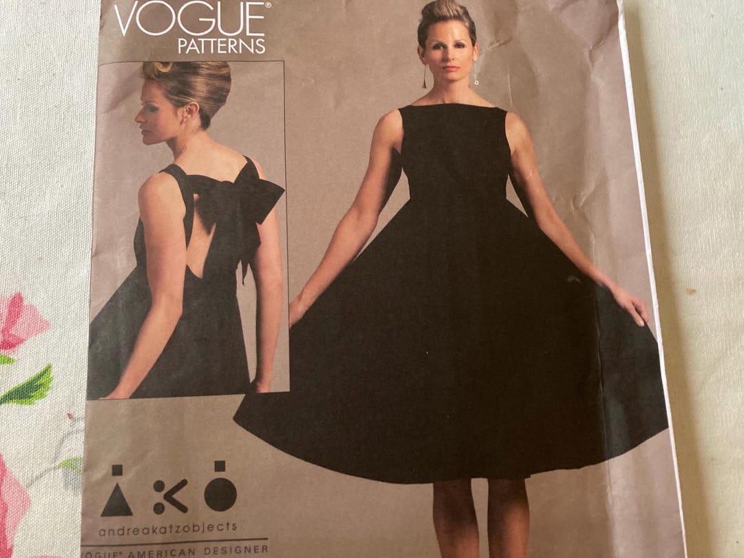 Vogue 1102 Andreakatzobjects Dress Sewing Pattern Size 14-16-18-20 - Etsy