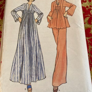 Vintage 1970s Vogue 8587 Sewing Pattern Size 10 Bust 32.5 FF - Etsy