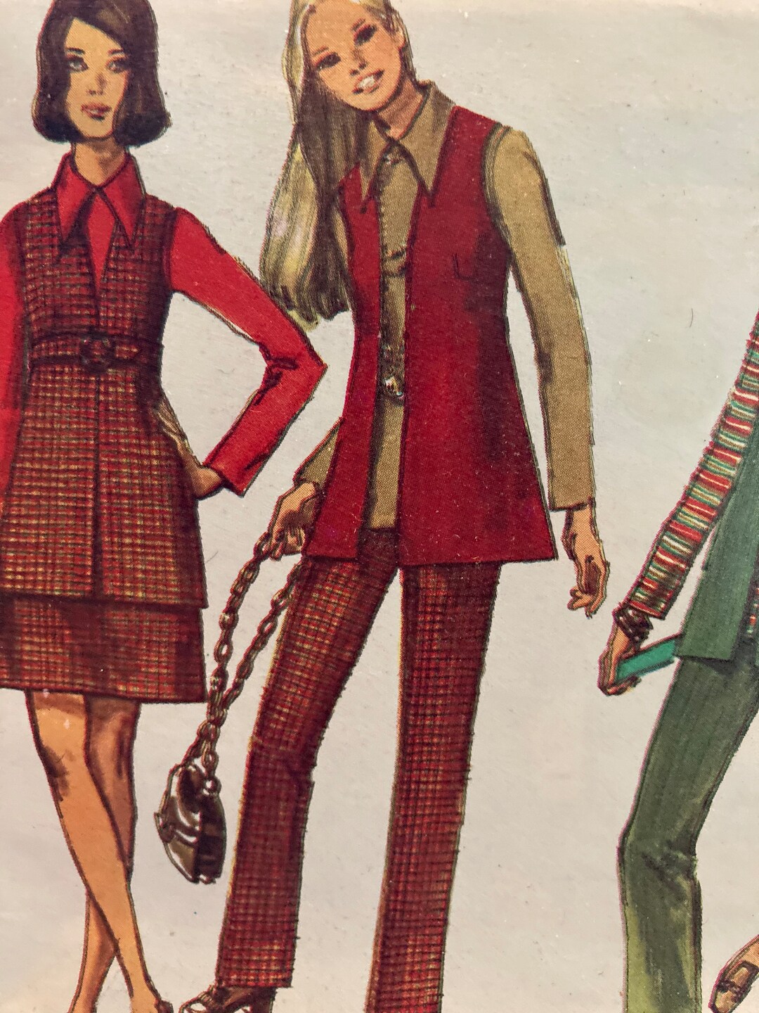 Vintage 1970s Simplicity 8924 Sewing Pattern Size 13/14 Bust 33.5 or ...