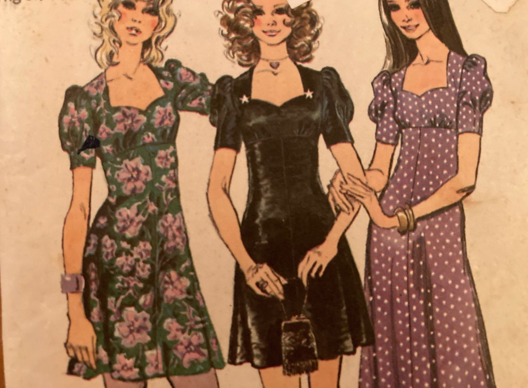 Vintage 1970s Simplicity 9779 Sewing Pattern Size 12 Bust 34 or Size 14 ...