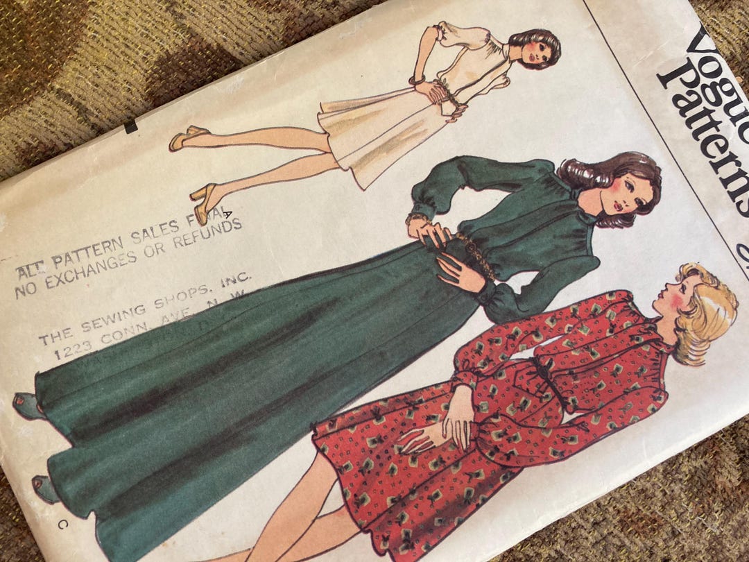 Vintage 1970's Vogue 8684 Sewing Pattern Size 10 Bust 32.5 FF - Etsy
