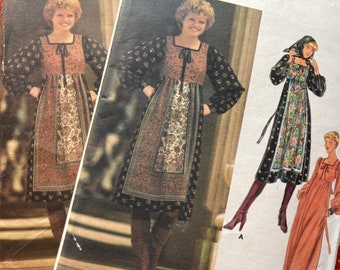 Vintage 1970s Vogue 7251 Sewing Pattern Size Small Bust 31.5-32.5 or ...