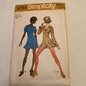 Vintage 1970's Simplicity 9781 Sewing Pattern Size 10 Bust 32.5 - Etsy