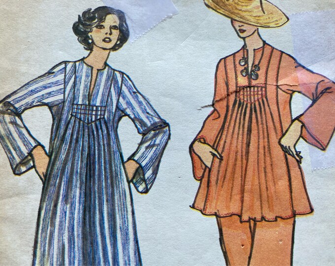 Vintage 1970s Vogue 8587 Sewing Pattern Size 10 Bust 32.5 - Etsy