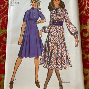 Vintage 1970s Simplicity 9303 Sewing Pattern Size 10 Bust 32.5 - Etsy