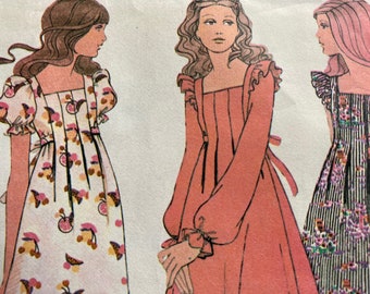 Vintage 1970s Mccall 6039 Sewing Pattern Size 10 Bust 32.5 or Size 16 ...