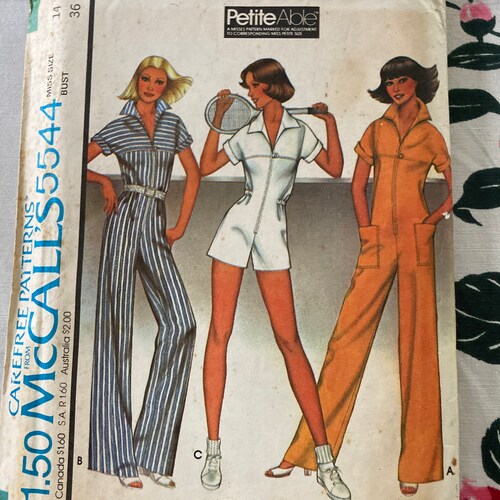 PDF 1950's Pattern Pedal Pusher Trousers Cigarette | Etsy