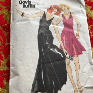 Vintage 1970s Butterick 3604 Clovis Ruffin Sewing Pattern Size 12 Bust 34 or Size 16 Bust 38 - Etsy