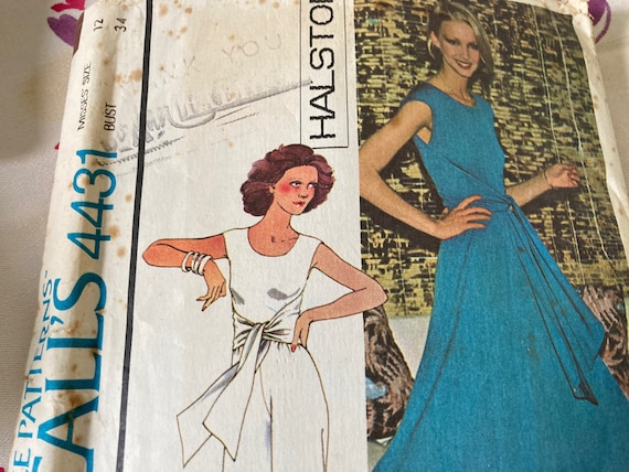 Vintage 1970s Mccalls 4431 Halston Sewing Pattern Size 12 Bust - Etsy