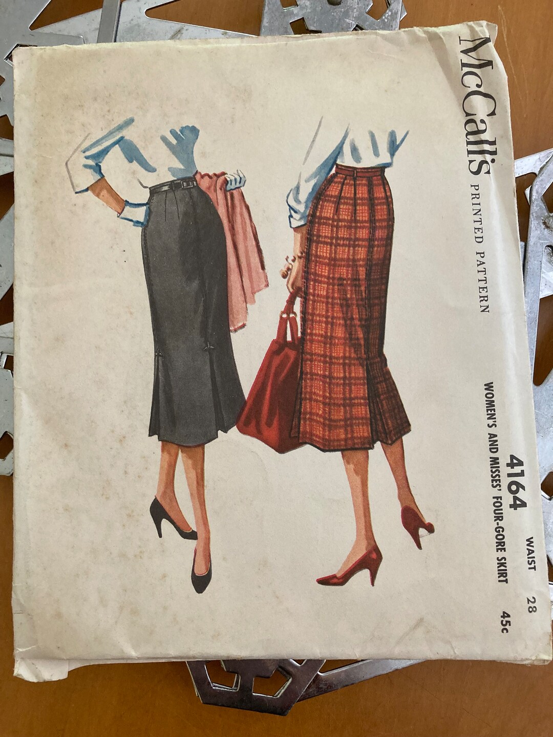 Vintage 1950's Mccall's 4164 Sewing Pattern Waist Size 28 FF - Etsy