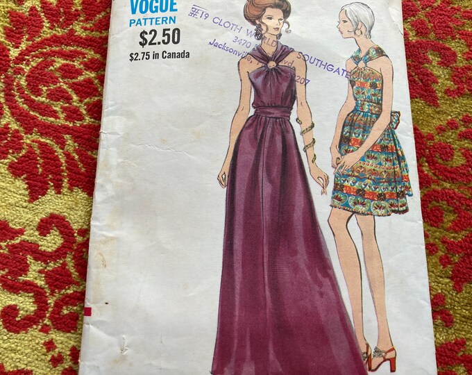 Vintage 1970s Vogue 7833, Sewing Pattern Size 10 Bust 32.5 - Etsy