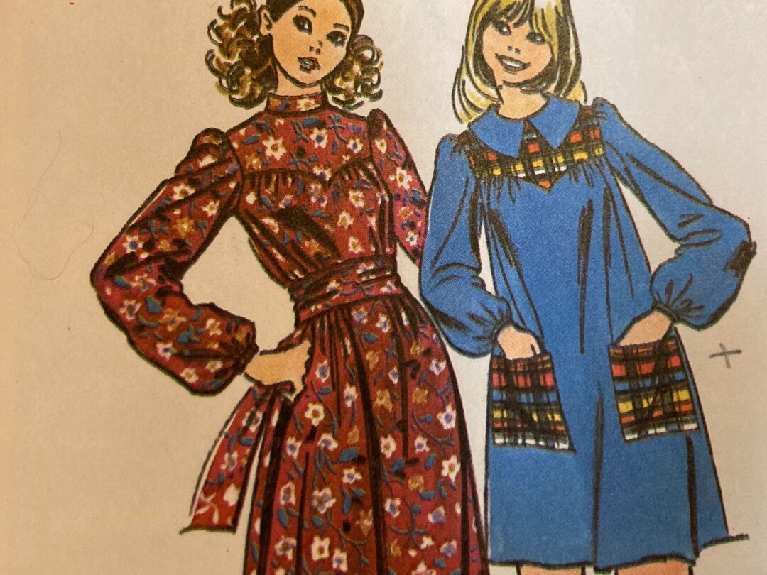 Vintage 1970s Simplicity 9778 Sewing Pattern Size 11/12 Bust 32 - Etsy