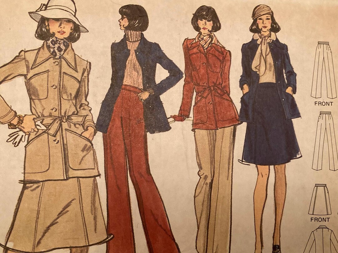 Vintage 1970's Vogue 8474 Sewing Pattern Size 14 Bust 36 FF - Etsy