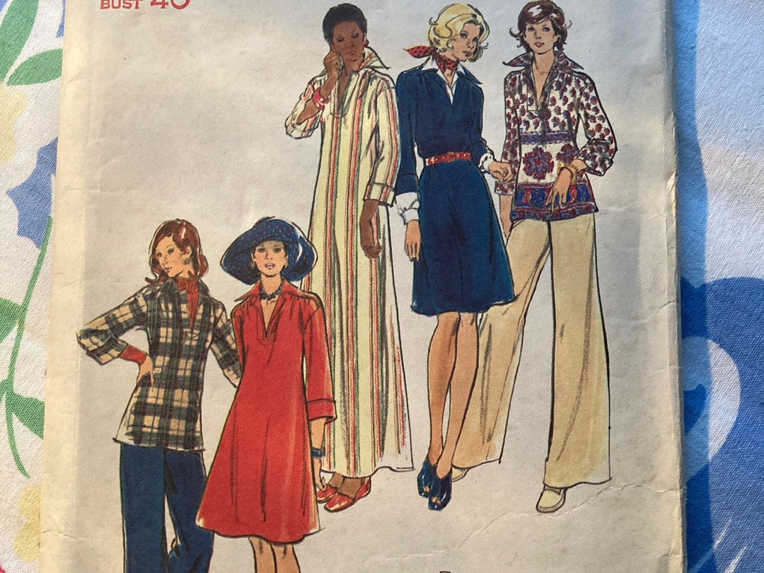 Vintage 1970's Butterick 3356 Sewing Pattern Size 12 Bust 34 - Etsy
