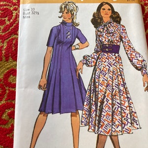 Vintage 1970s Simplicity 9303 Sewing Pattern Size 10 Bust 32.5 - Etsy