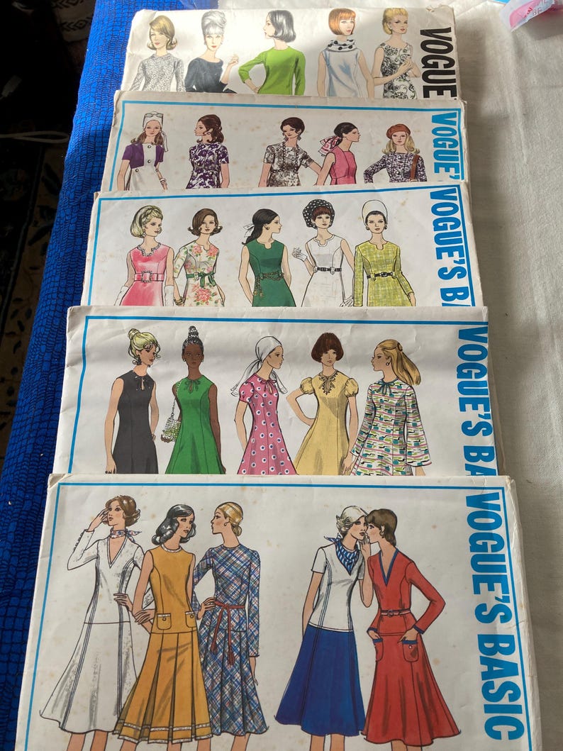 Vintage 1960s and 1970s Vogue's Basic Design 2672 2351 2054 2267 or ...
