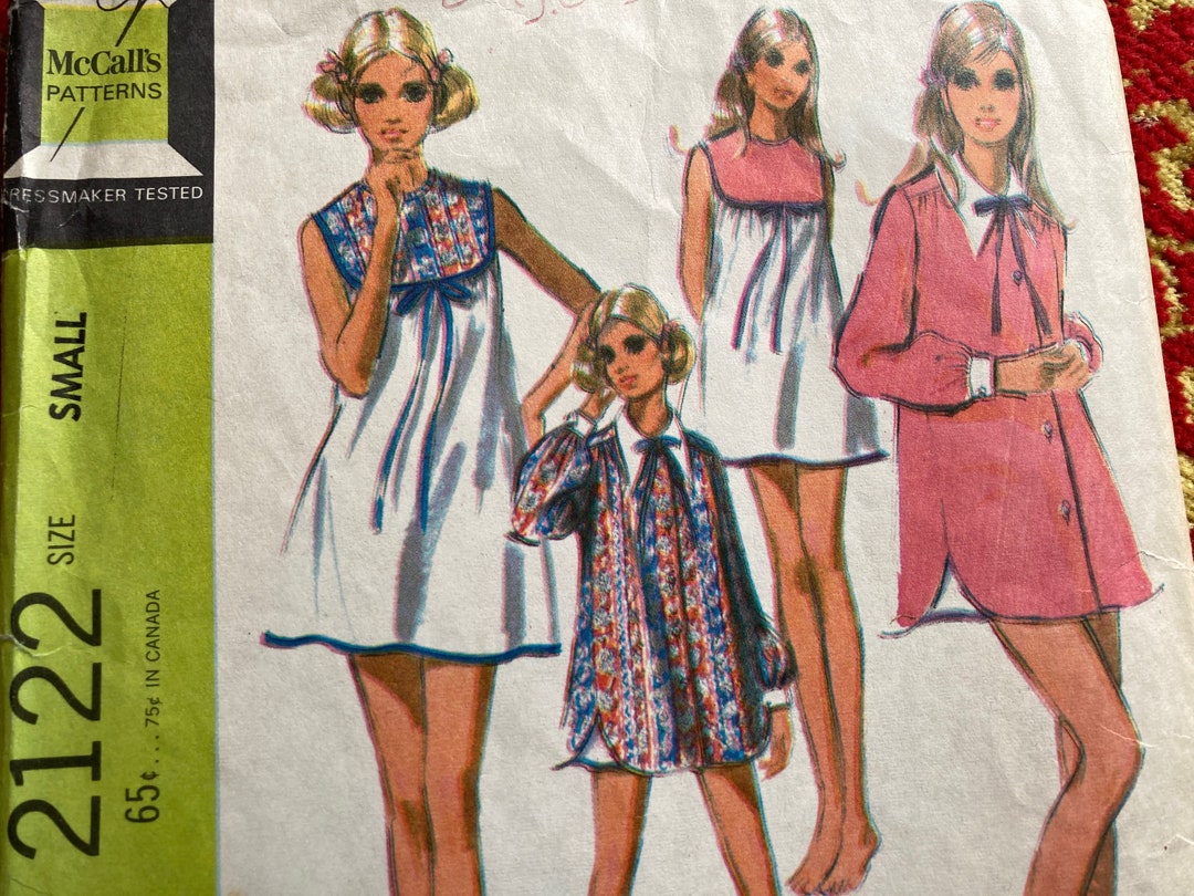 Vintage 1960’s Mccall’s 2122 Sewing Pattern Size Small Bust 31-31.5-32 ...