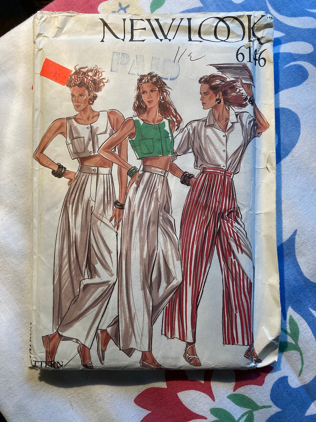 Vintage 1980's NEW LOOK 6146 Sewing Pattern Six Sizes in One FF - Etsy