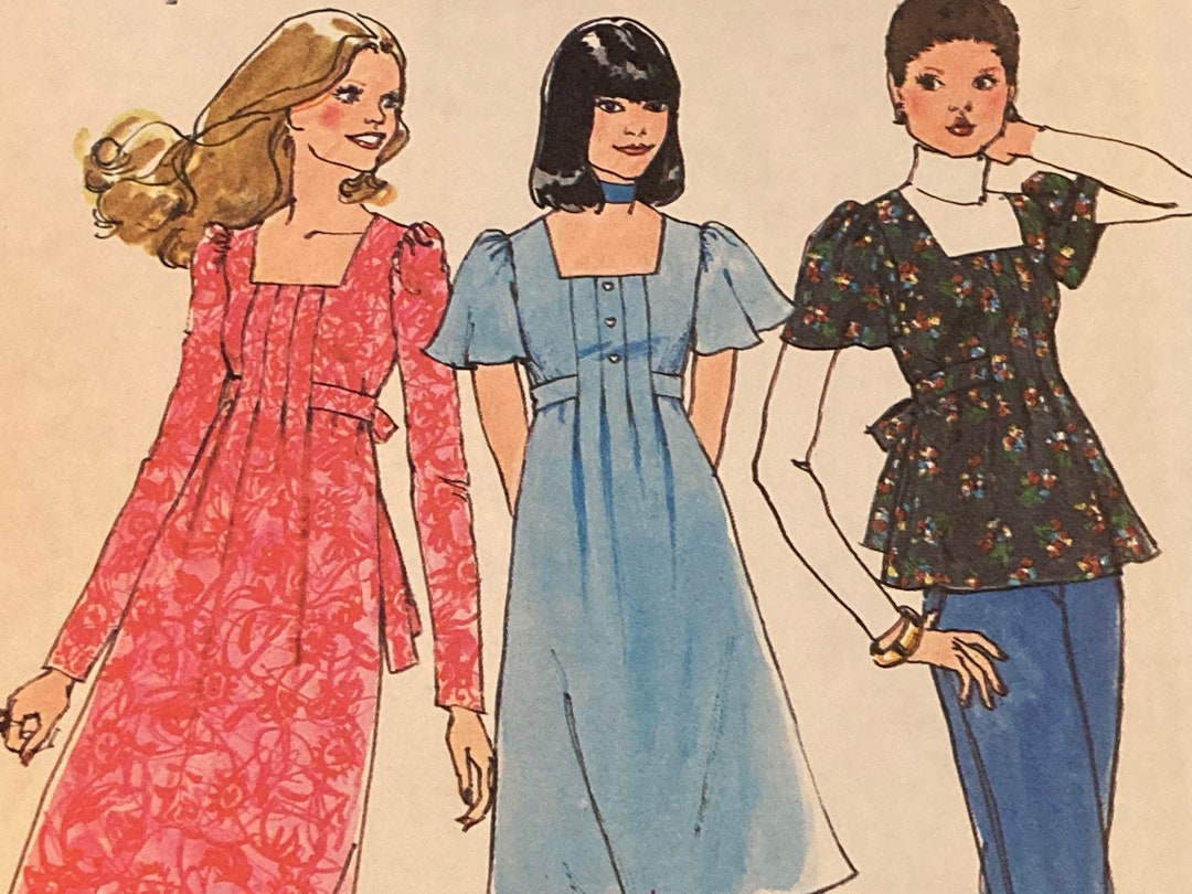 Vintage 1970s Simplicity 7089 Sewing Pattern Size 8 Bust 31.5 or Size 10 Bust 32.5 - Etsy