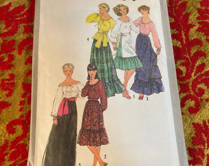 Vintage 1980's Simplicity 8244 Sewing Pattern Size 14 Bust 36 FF - Etsy