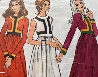Vintage 1970s Vogue 8587 Sewing Pattern Size 12 Bust 34 or | Etsy