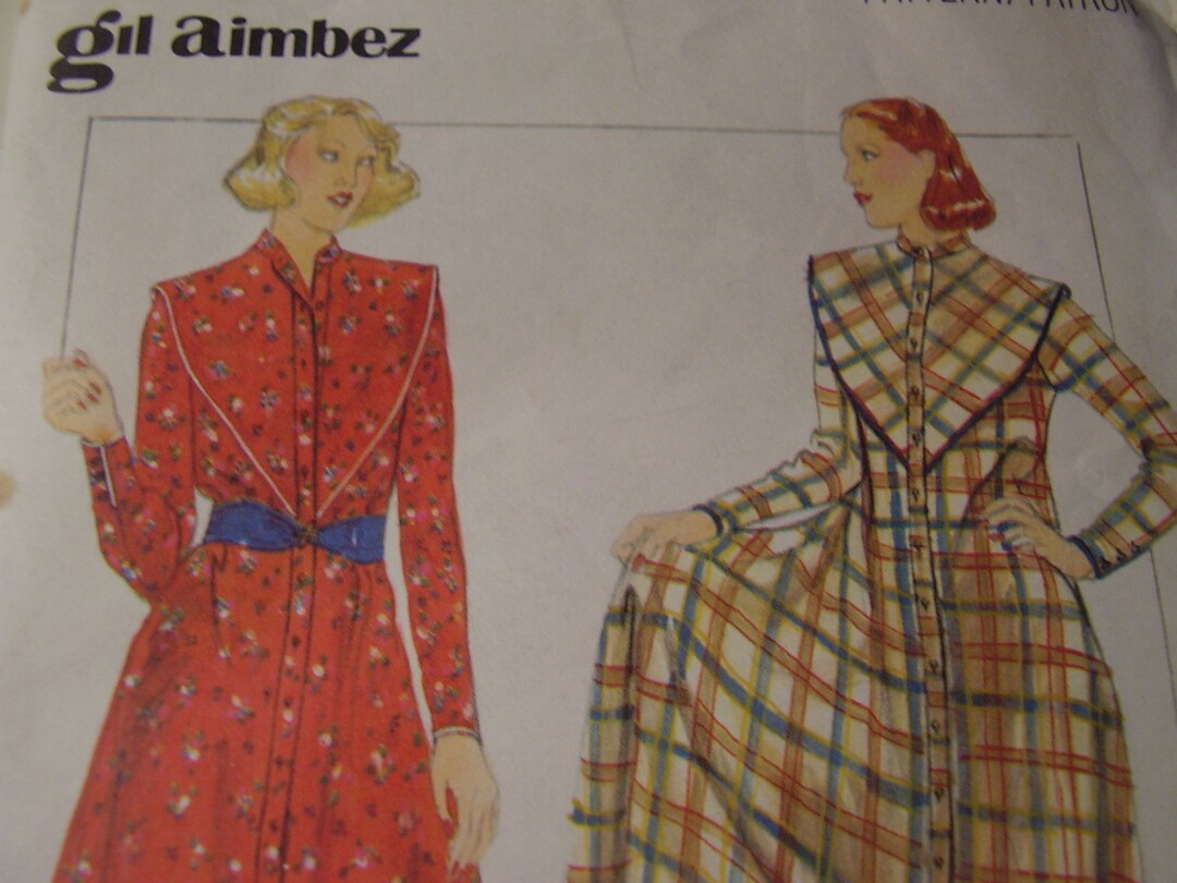 SALE Very RARE Vintage 1970's Butterick 5142 Gil Aimbez Dress Sewing ...