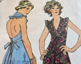 Vintage 1970s Simplicity 7438 Sewing Pattern Size Small 8-10 Bust 31.5 ...