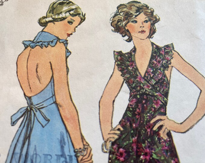 Vintage 1970s Simplicity 7438 Sewing Pattern Size Small 8-10 Bust 31.5 ...