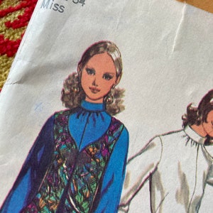 Vintage 1970s Simplicity 9720 Sewing Pattern Size 12 Bust 34 or Size 16 ...