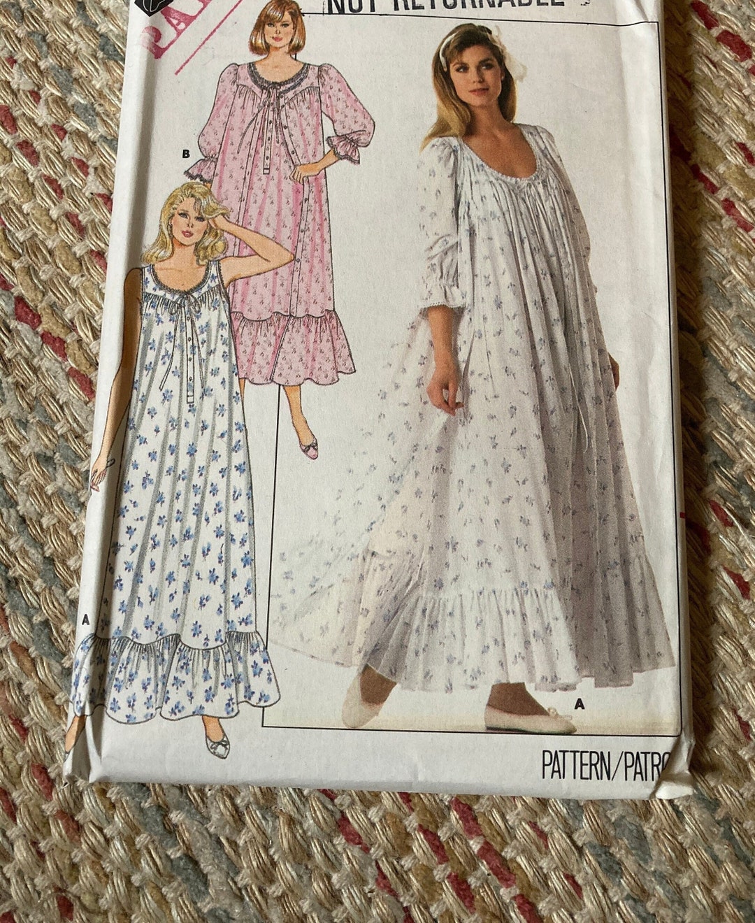 Vintage 1980's Butterick 4864 Eileen West Sewing Pattern Size L-XL - Etsy