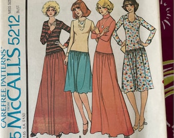 Vintage 1970s Vogue 8587 Sewing Pattern Size 10 Bust 32.5 FF - Etsy