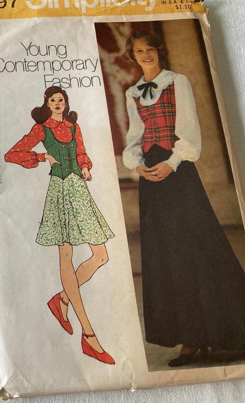 Vintage 1970s Simplicity 5297 Sewing Pattern Size 16 Bust 38 - Etsy