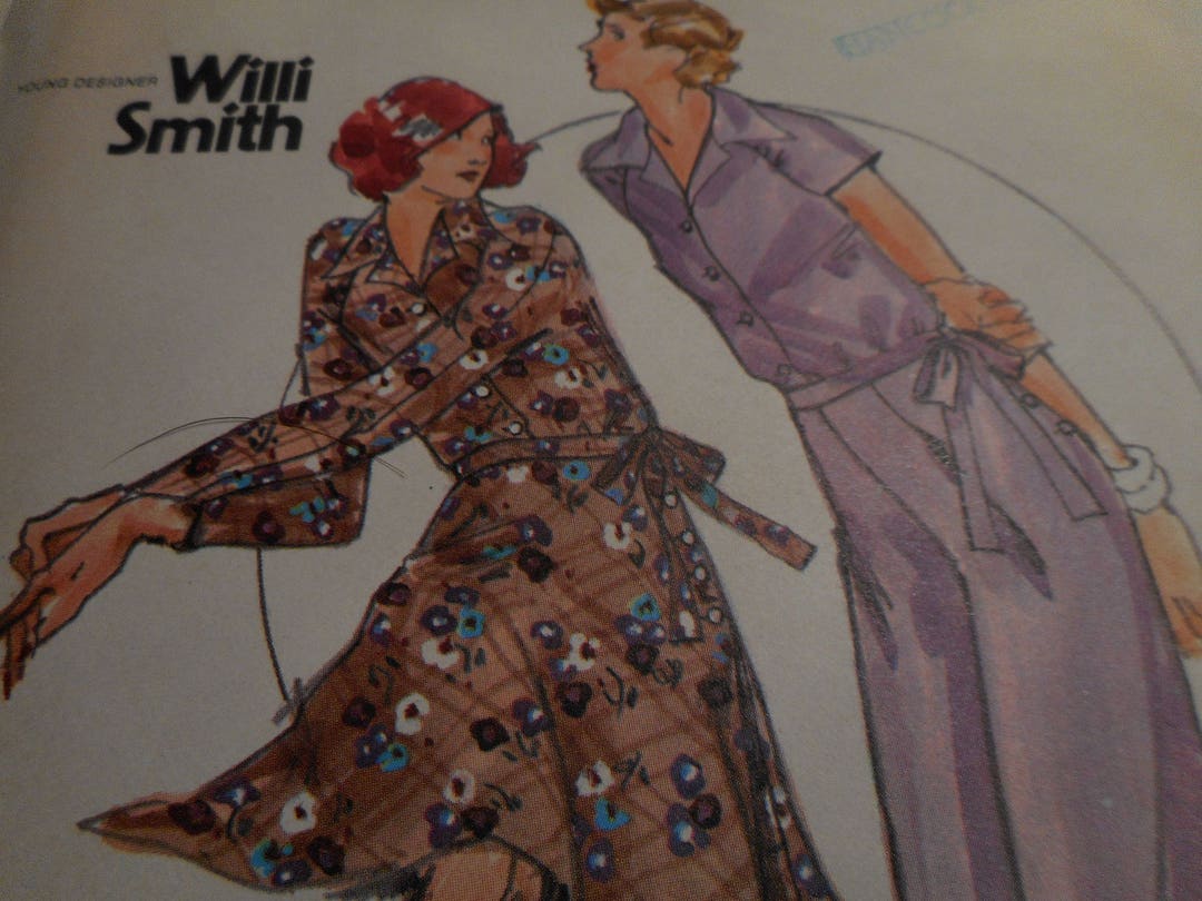 Vintage 1970's Butterick 3855 Willi Smith Blouse, Pants and Skirt ...