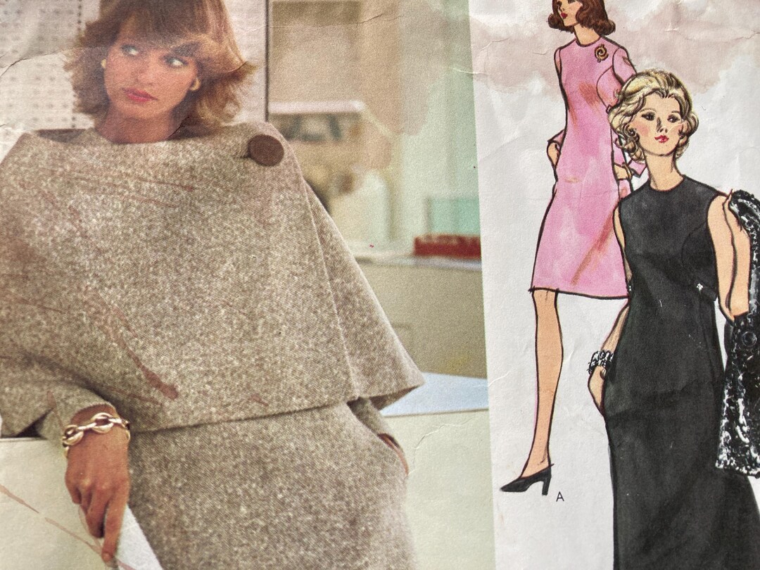 Vintage 1970's Vogue 2739 Couturier Design Sybil Connolly Sewing ...