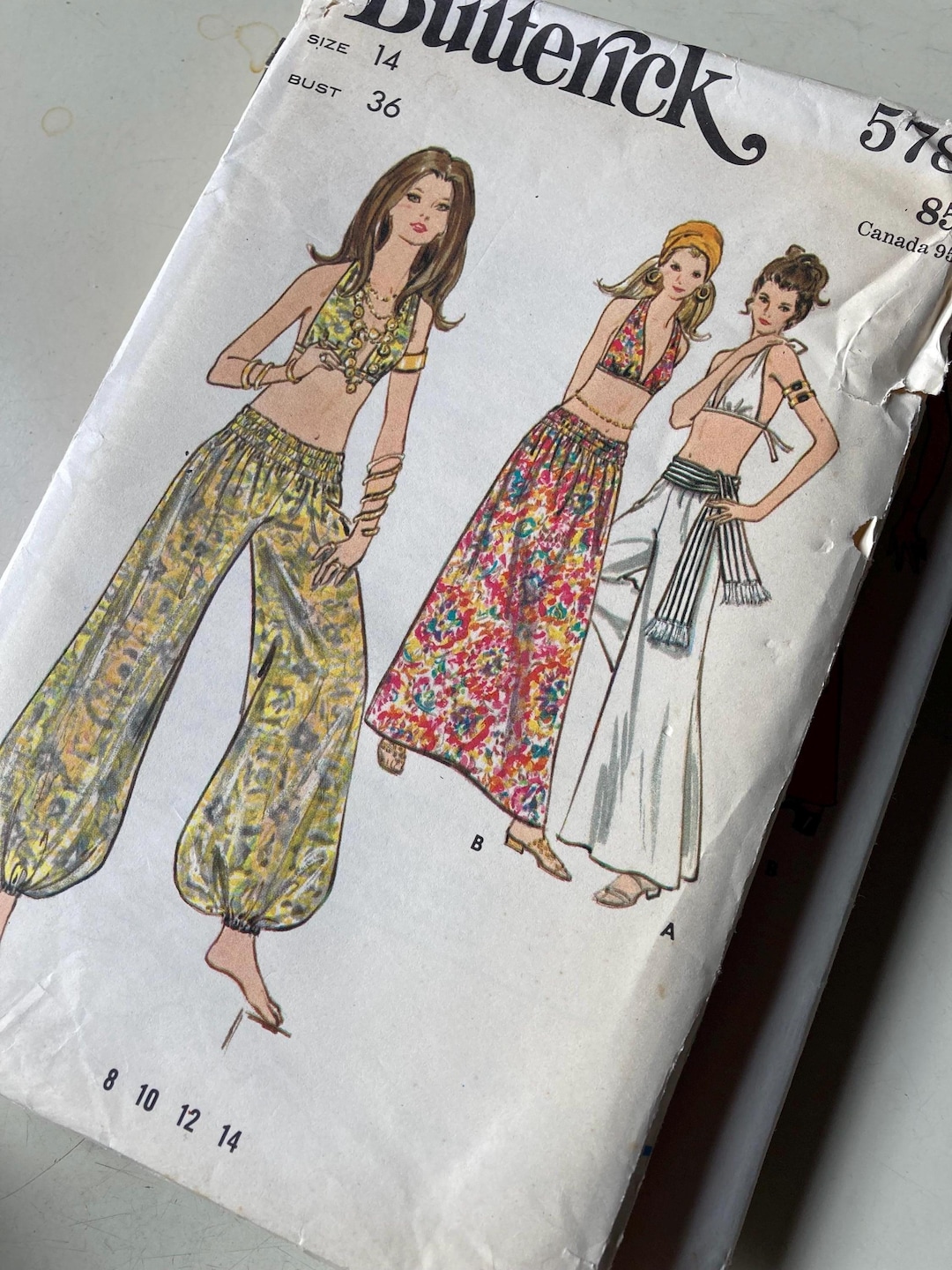 Vintage 1970s Butterick 5786 Sewing Pattern Size 14 Bust 36 FF - Etsy