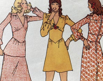 RARE Vintage 1970's Mccall's 3334 Sewing Pattern Size 11 Bust 33.5 - Etsy