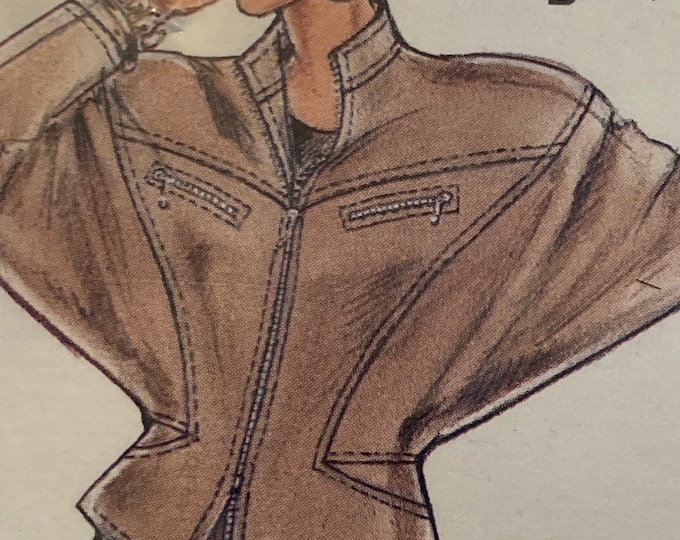 RARE Vintage 1980s Burda 6030 Jacket and Skirt Sewing Pattern Size 8+10 ...