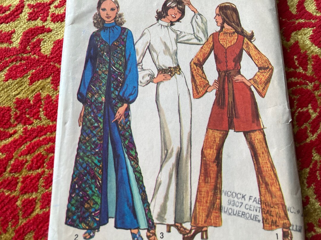 Vintage 1970s Simplicity 9720 Sewing Pattern Size 12 Bust 34 - Etsy