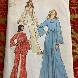 Vintage 1970s Simplicity 6044 Sewing Pattern Size 10 Bust 32.5 or Size ...