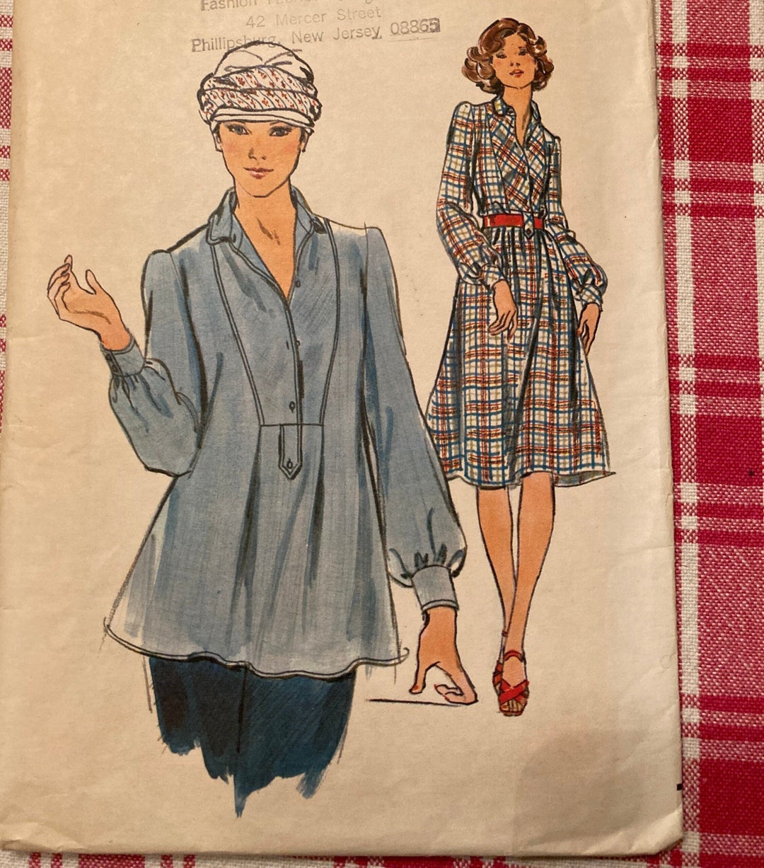 Vintage 1970’s Butterick 4395 Dress & Top Sewing Pattern Size 12 Bust ...