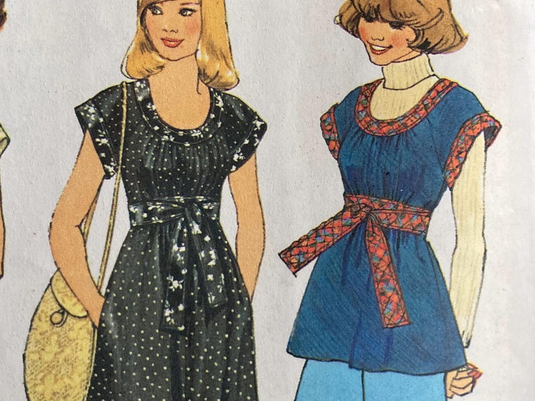 Vintage 1970s Simplicity 7341 Sewing Pattern Size Medium 12-14 Bust 34 ...