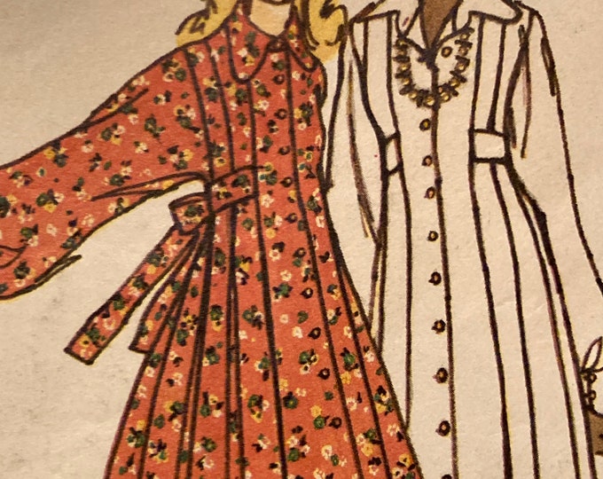 Vintage 1970s Butterick 6916 Mary Quant Dress Sewing Pattern Size 10 ...